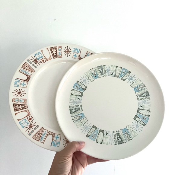 Vintage | Kitchen | Vintage 5s Mcm Mid Century Atomic Tiki Pattern ...